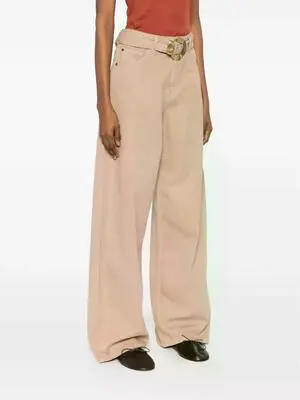 TWINSET Belted Wide-leg Jeans With Rope Belt