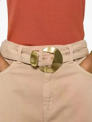 TWINSET Belted Wide-leg Jeans With Rope Belt