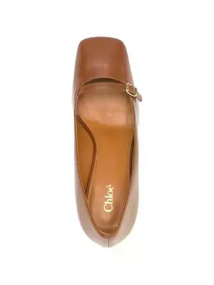 Chloé Buckled Leather Pumps
