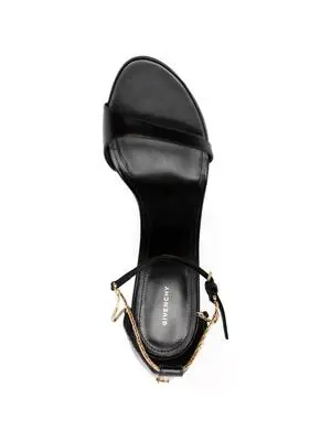 Givenchy Leather 4g Liquid High Heel Sandals