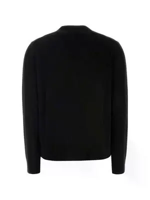 Max Mara V-neck Button Cardigan With Ribbed Hem And Cuffs