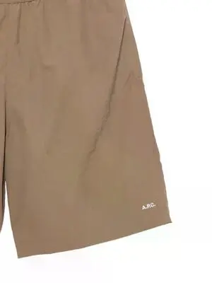 A.p.c. Elasticated Waistband Logo Shorts