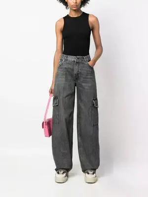 HAIKURE Bethany Cargo Marble Trousers