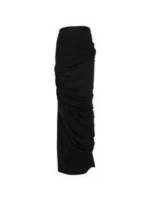 ENTIRE STUDIOS Dia Draped Maxi Skirt - Black