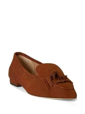 Ralph Lauren Pointed Toe Tassel Detail Pumps - Brown