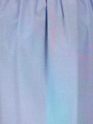 Miu Miu Checked Cotton Midi Skirt