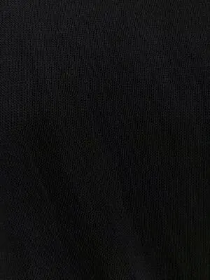 SEMICOUTURE Long-sleeved Cotton Sweater With Mesh Sleeves
