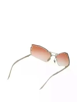 SRVC STUDIO SRVC Studio Masha Rimless Embellished Sunglasses Silver
