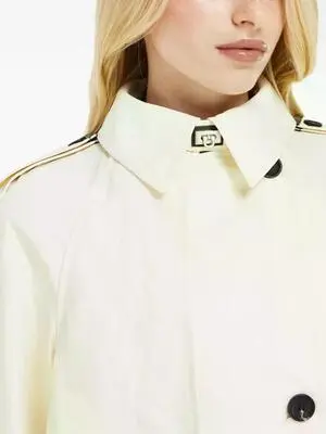 FERRAGAMO Coated Linen Trench Coat - Neutrals