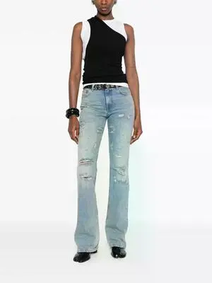 HAIKURE Flora Broken Celestial Flared Jeans
