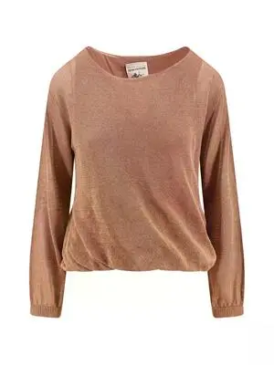 SEMICOUTURE Long-sleeve Cotton Sweater - Neutrals