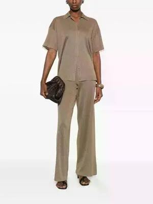 Fabiana Filippi And Gold-tone Wide Leg Knitted Pants