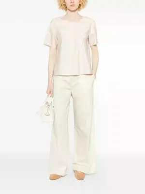 SUSANNE BOMMER Pleated Wide Leg Trousers