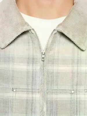 REPRESENT Plaid Corduroy-collar Overshirt