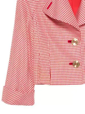 Gianfranco Ferre 1990s Houndstooth Suit - Red
