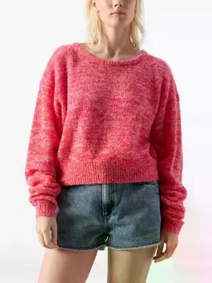 American Vintage Round Neck Wool Jumper - Red