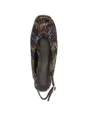 Missoni Open-toe Slingback Wedge Espadrilles