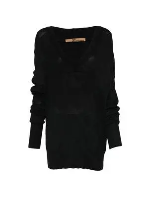 John Galliano V-neck Wool Sweater