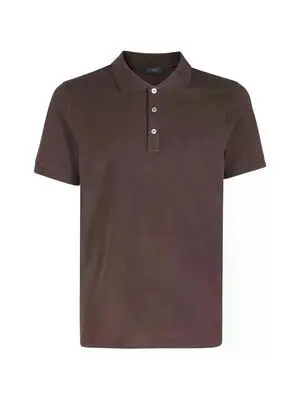 FAY Short-sleeves Polo Shirt - Brown