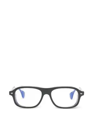SESTINI EYEWEAR Shiny Ventitre Rectangle Eyeglasses - Black