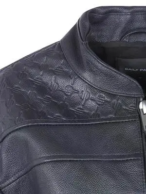 DAILY PAPER Patterned Leather Jacket