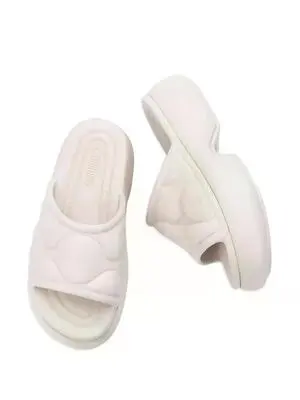 Melissa Puff Platform Slides - Neutrals