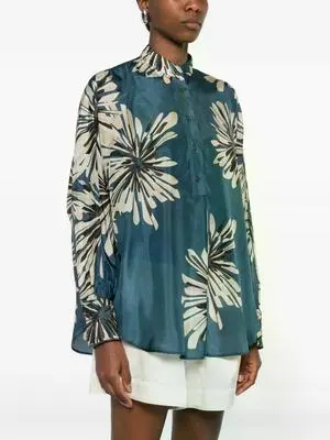 Brunello Cucinelli Printed Blouse - Blue