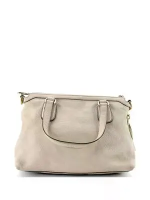 Gucci Soho Convertible Top Handle Bag Leather Satchel - Neutrals