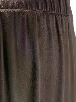 SEMICOUTURE Elasticated Wide-leg Trousers - Brown