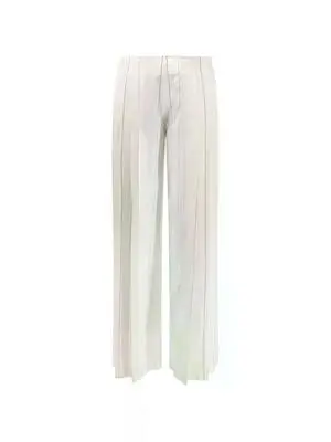 SEMICOUTURE Adelina Striped Pleated Palazzo Pants