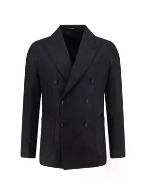 Tagliatore Double-breasted Peak-lapel Blazer - Blue