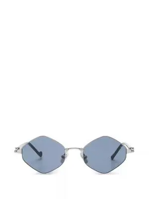 EYEPETIZER Geometric Frame Sunglasses - Silver