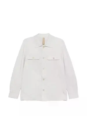 Eleventy Buttoned Shirt Jacket Grey