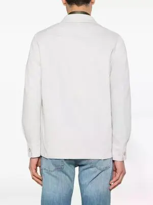 Eleventy Buttoned Shirt Jacket - Grey