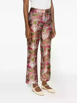 La DoubleJ Floral Print Trousers