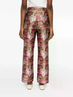 La DoubleJ Floral Print Trousers