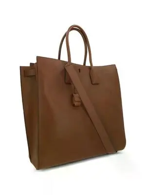 Saint Laurent Top Handle Leather Tote Bag