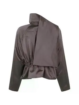 Rick Owens Zip-up Jacket With Draped Collar