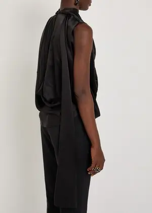 ROKSANDA Vesper Draped Silk Top
