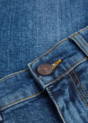 Tory Burch Bootcut Jeans With Distressed Cuffs