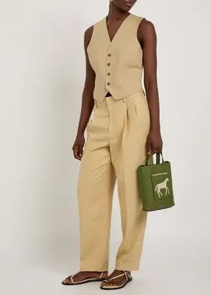 Polo Ralph Lauren Hemp Blend Waistcoat - Tan