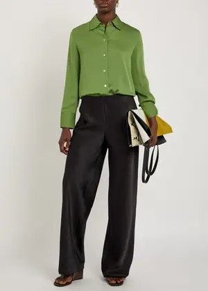 Vince Wide-leg Satin Trousers