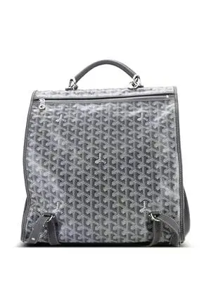 Goyard Saint Leger Coated Canvas Briefcase Backpack