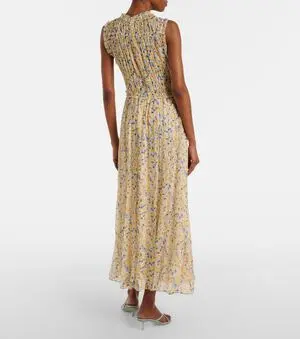 Ulla Johnson Kasia Floral Silk Chiffon Maxi Dress - Multicoloured