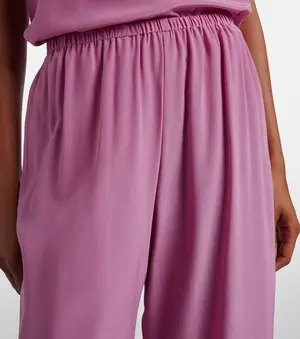 Asceno Loreto Silk Crepe Wide-leg Pants