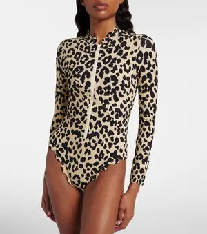 Marysia Northsea Leopard-print Rashguard - Yellow