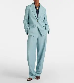 JOSEPH Rochd Chambray Blazer - Blue