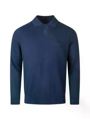 BOSS Logo-embroidered Buttoned Polo Top