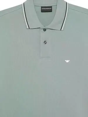Emporio Armani Tipped Cotton Polo Shirt