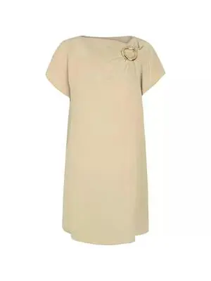 JOSEPH Ring Detail Mini Dress - Neutrals